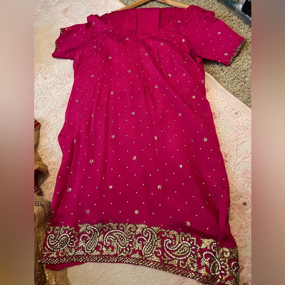 Salwars | Gorgeous Hot Pink Punjabi Suit Salwar Kameez With A Pure ...